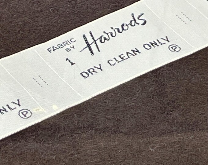 Vintage Harrods Fabric Label Tape: Dry Clean Only Ribbon (6 Tags) - Etsy