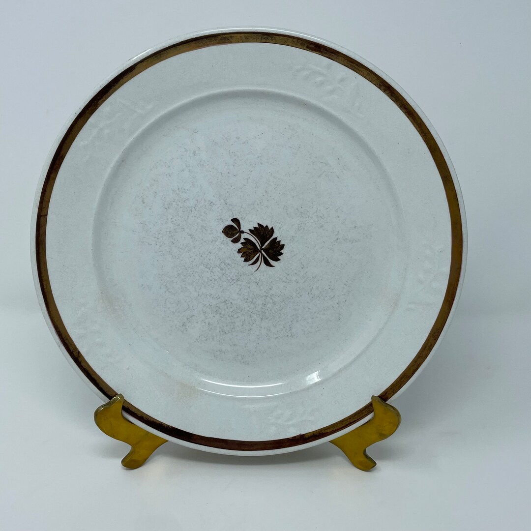 Antique Tea Leaf 10 Plate by by Stone China Anthony Shaw Burslem, Tea ...