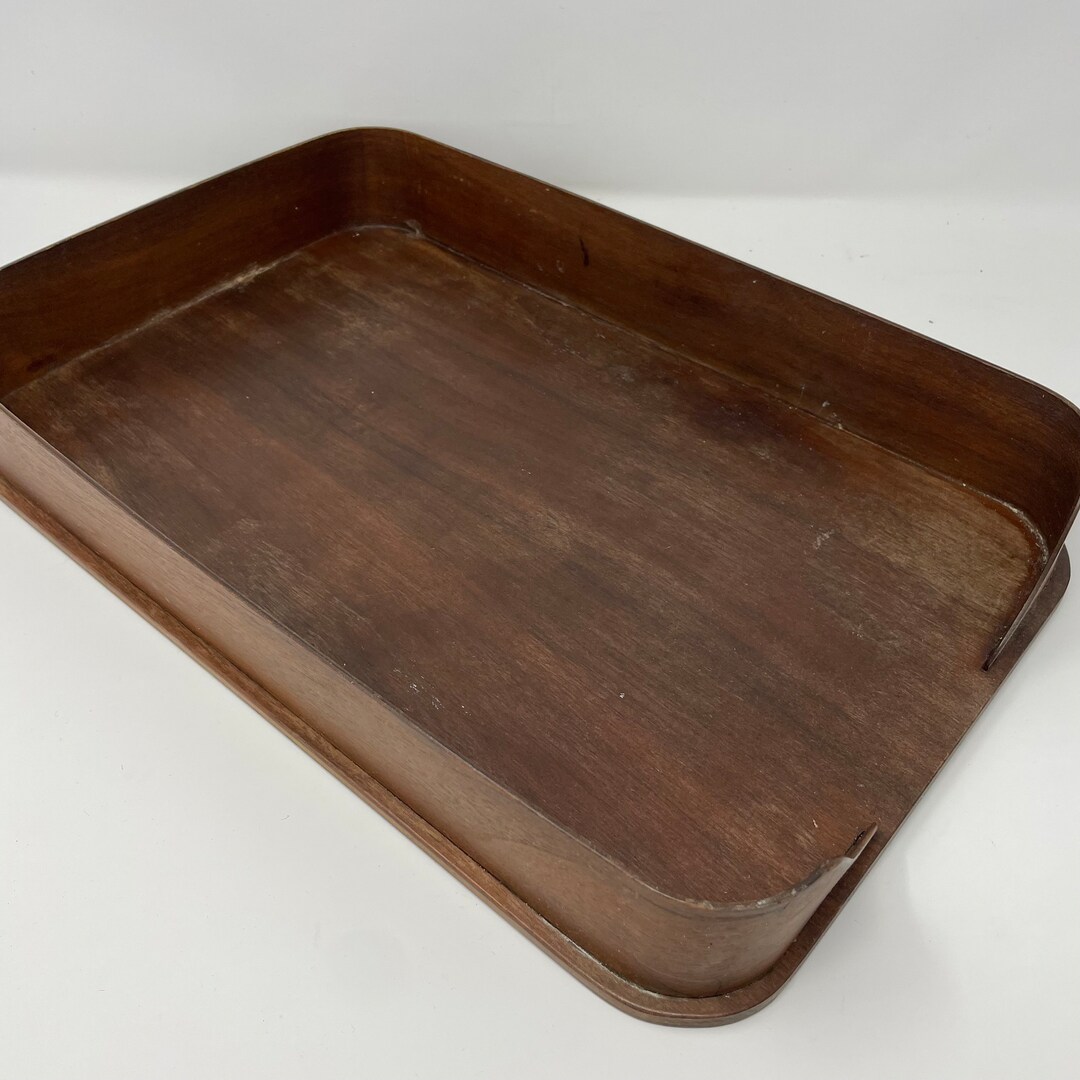 Vintage Wood Letter Tray, Wood Legal Size Desk Tray, Vintage Legal Size ...