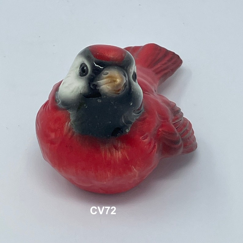 Vintage Goebel Red Birds, Red Porcelain Bird, Red Goebel Bird Style ...