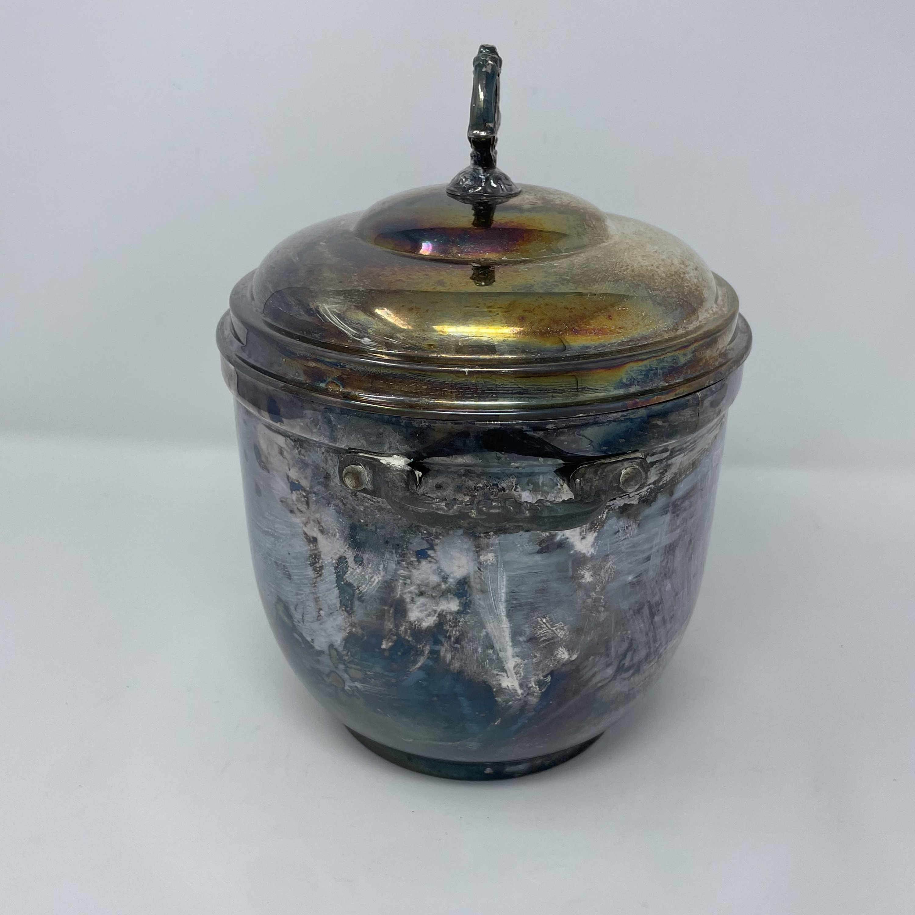 Vintage Sheridan Silver Plate Ice Bucket, Vintage Insulated Silver Ice ...