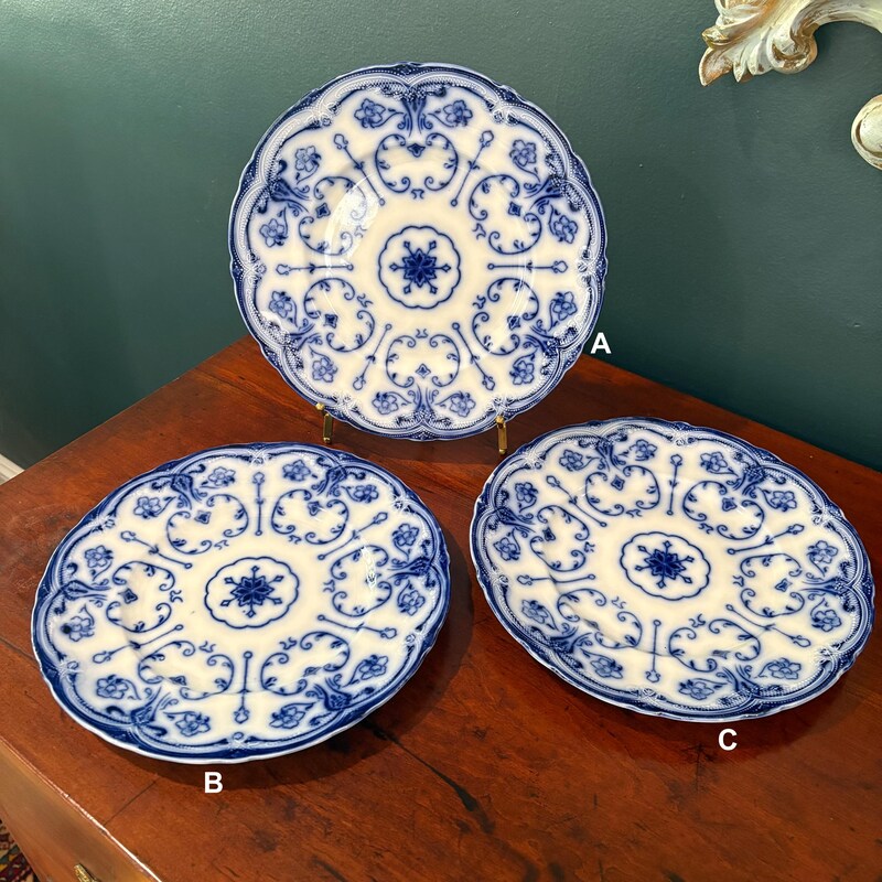 Antique Blue Plates - Etsy