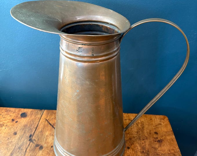 Antique English Copper 1/2 Pint Pitcher Jug Measure Stamped - Etsy