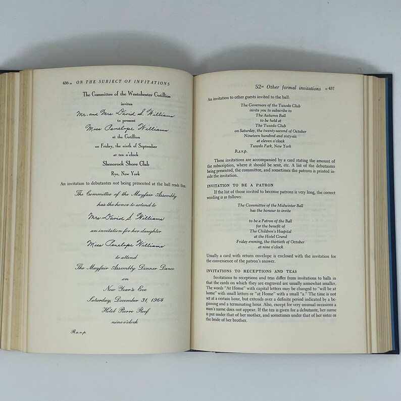 1965 Emily Post Etiquette Book, Vintage Etiquette Book, Emily Post 1965 ...