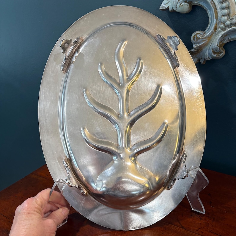 Footed Silver Plate Meat Platter by F.B. Rogers Silver Company - Etsy