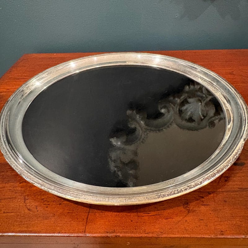 Silver Drink Serving Tray - Etsy