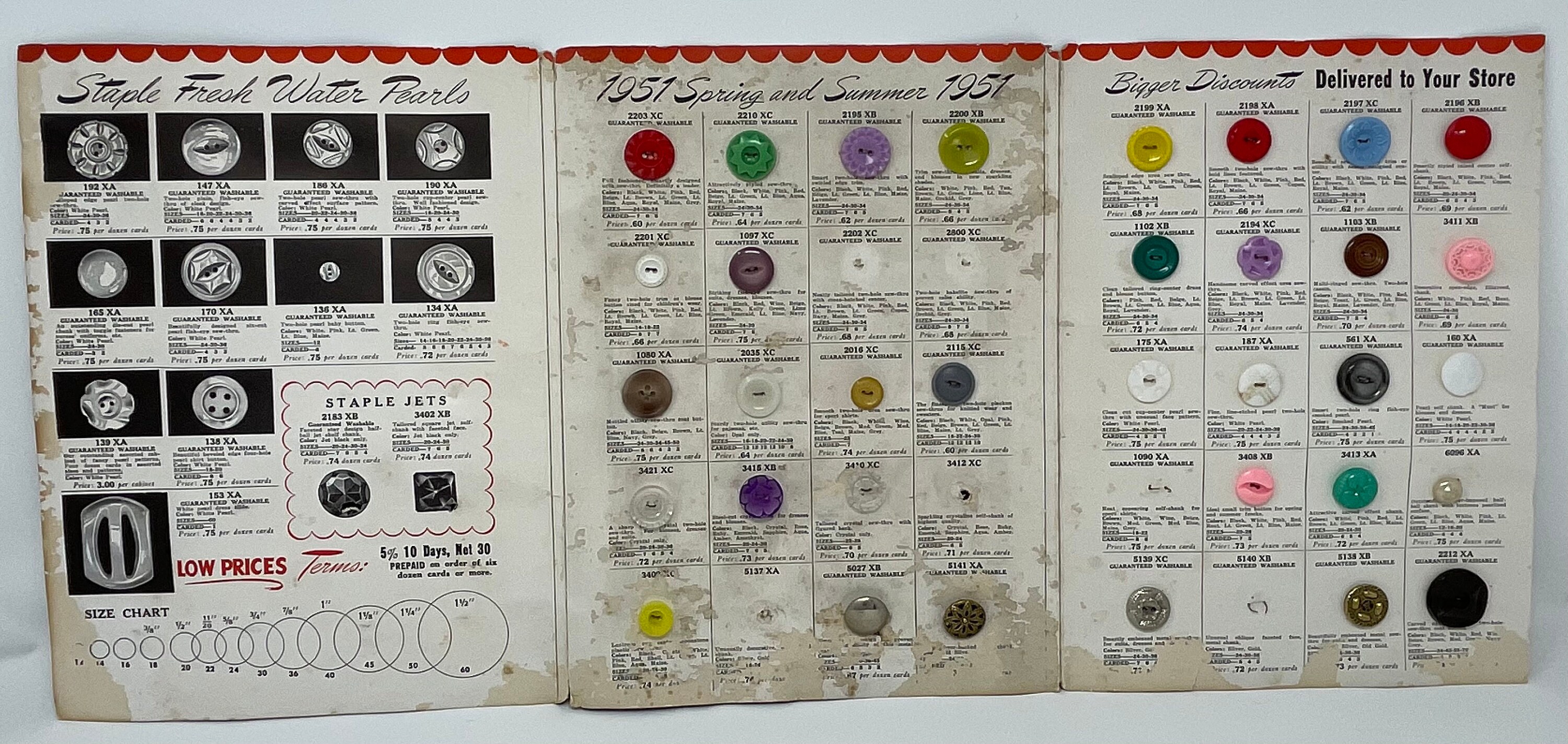 1951 Buttons Spring and Summer Salesman's Sample Folder - Etsy