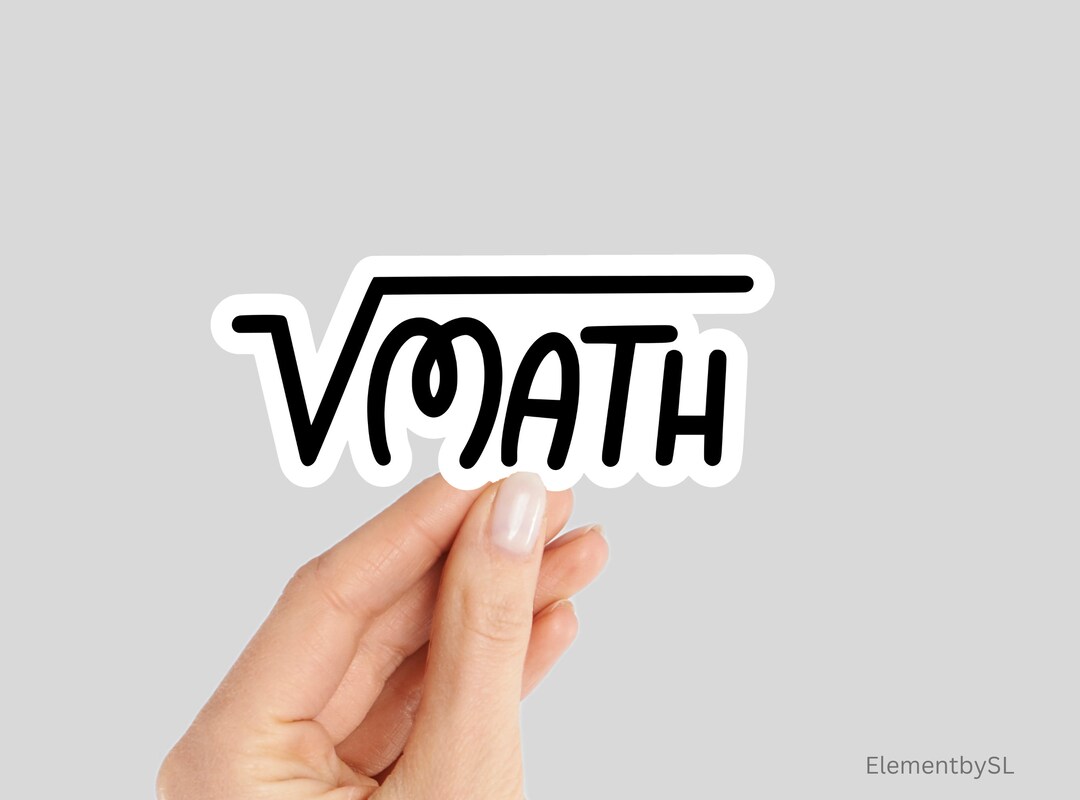 Math Text Under Long Division Symbol Sticker, Waterproof and Dishwasher ...