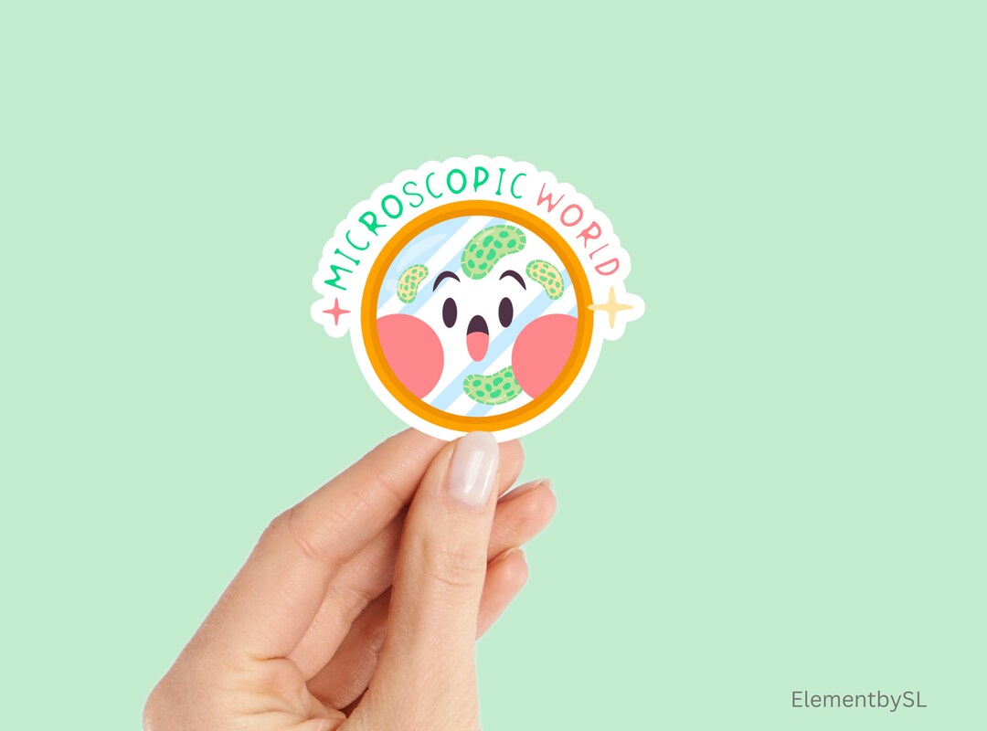 Petri Dish Magnified Microscopic World Sticker, Decorative Science ...