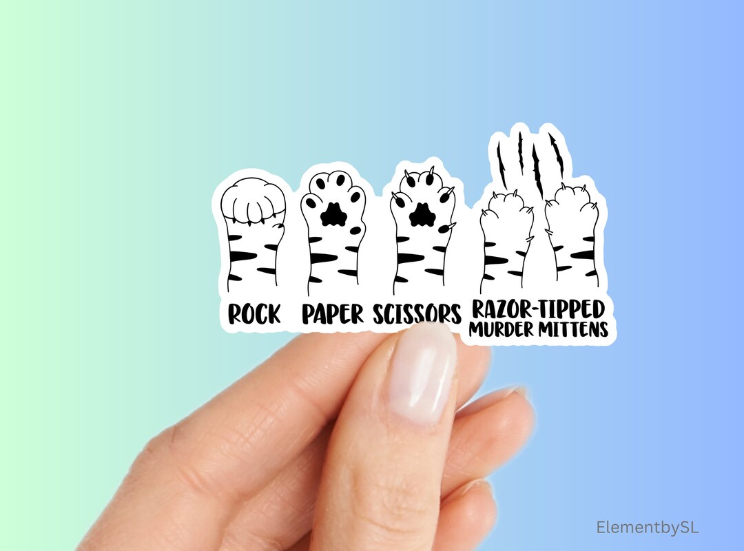 Cat Paws, Rock Paper Scissors and Razor-tipped Mittens, Cat Humour ...