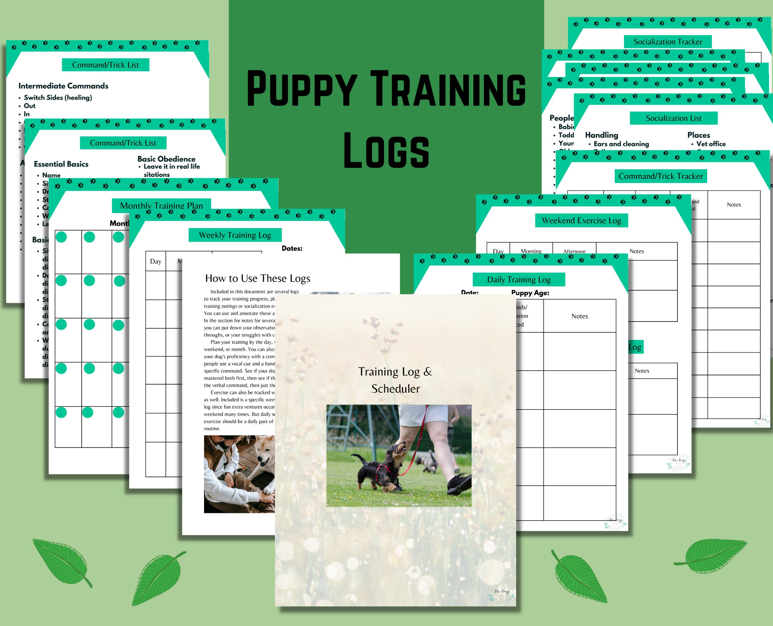 Puppy Training Logs Puppy Socialization Checklist Puppy Training ...