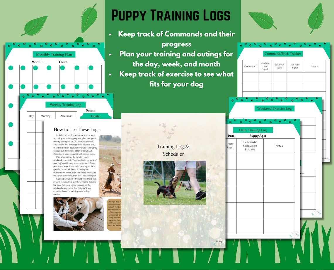 Puppy Training Logs Puppy Socialization Checklist Puppy Training ...