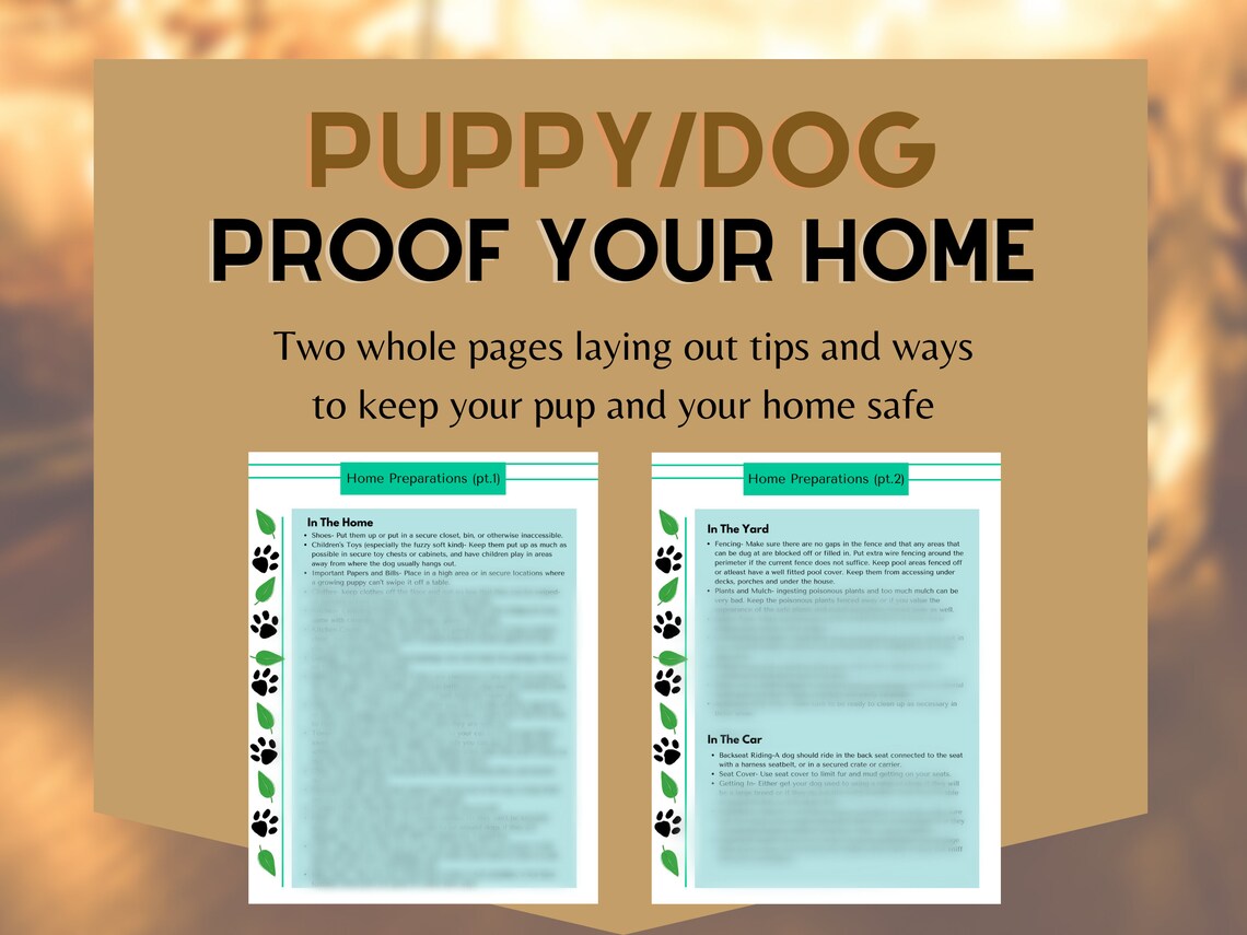 New Puppy Essentials | New Puppy Preparation | Printable New Puppy ...