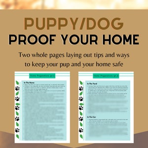 New Puppy Essentials | New Puppy Preparation | Printable New Puppy ...