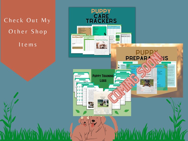 Puppy Vaccination Logs | Puppy Vaccines | Puppy Care Trackers | Daily ...