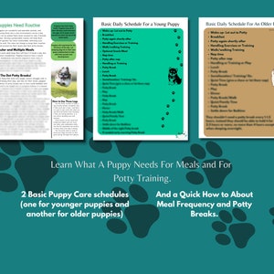 Puppy Potty Log | Printable Puppy Care Logs | Printable Puppy Planner ...