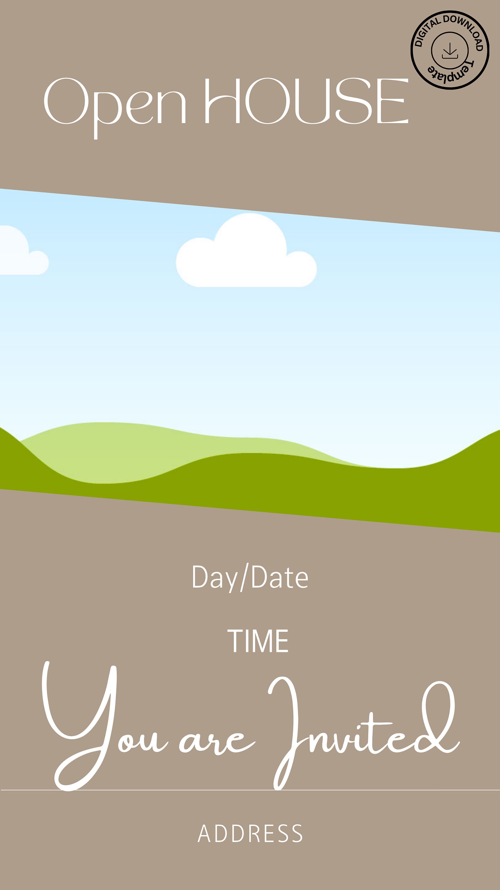 Open House Instagram and Facebook Story Real Estate Templates Social ...