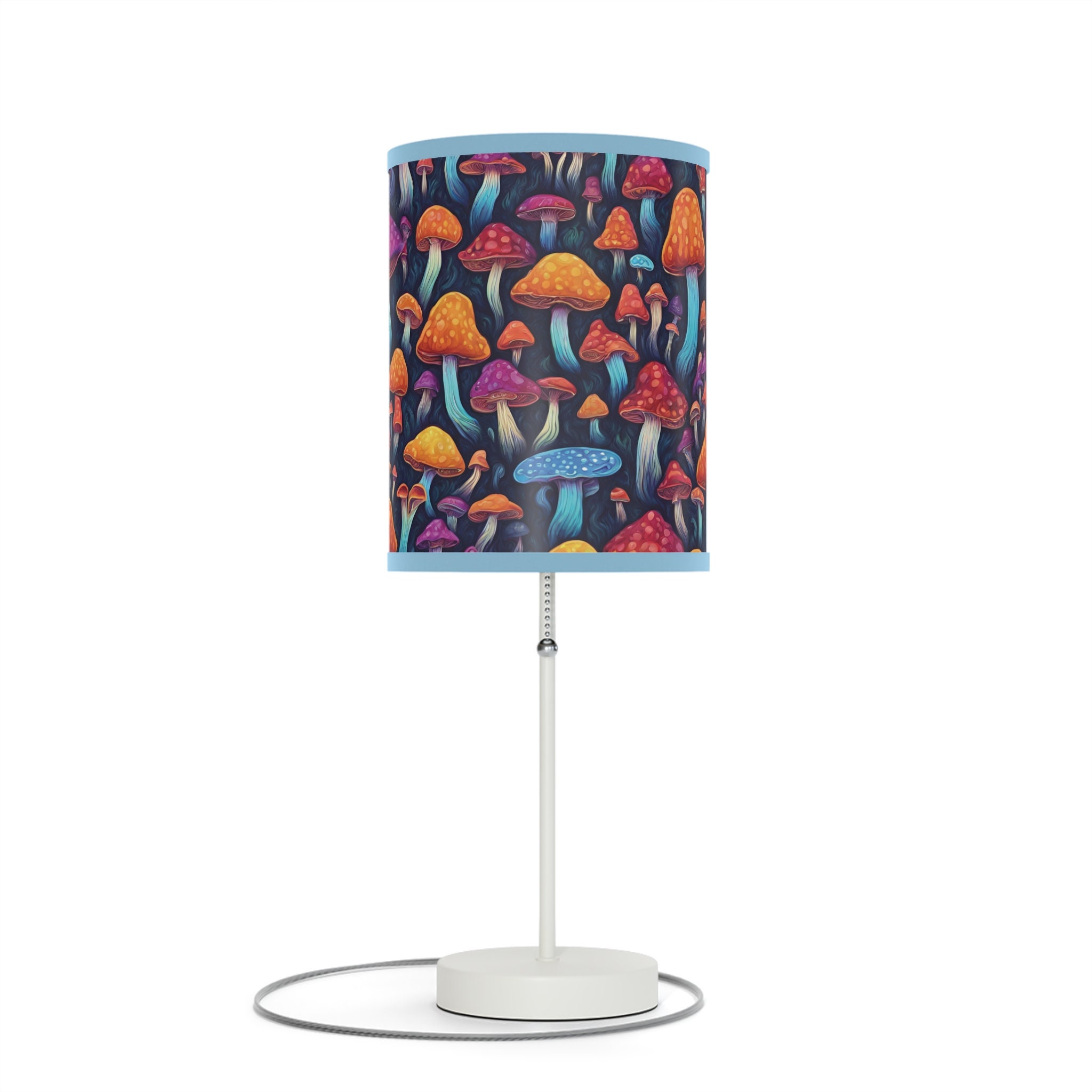Psychedelic Mushroom Lamp on a Stand, USCA Plug, Trippy Hippie Mushroom ...