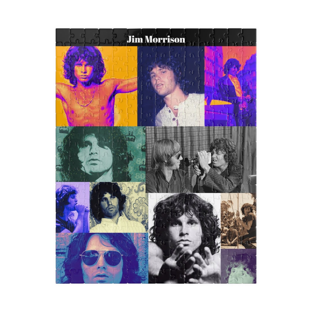 Jim Morrison Photo Collage Puzzle (252, 520, 1014-piece) Jim Morrison ...