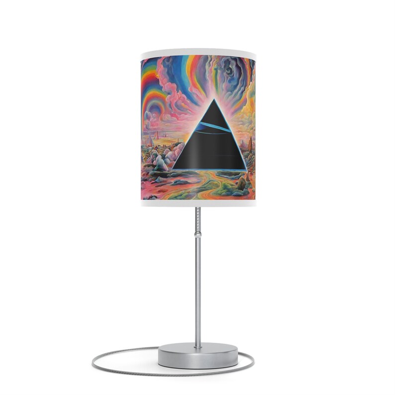 Trippy Pink Floyd Lamp, Dark Side of the Moon Lamp on a Stand, USCA ...