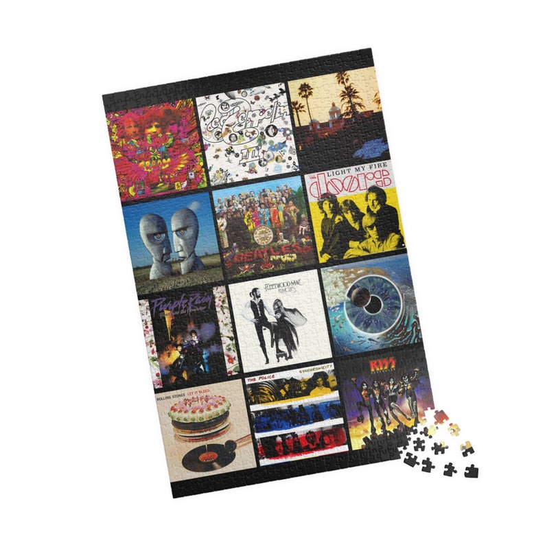 Classic Rock Albums Puzzle 252, 520, 1014-piece, Classic Rock Adult ...