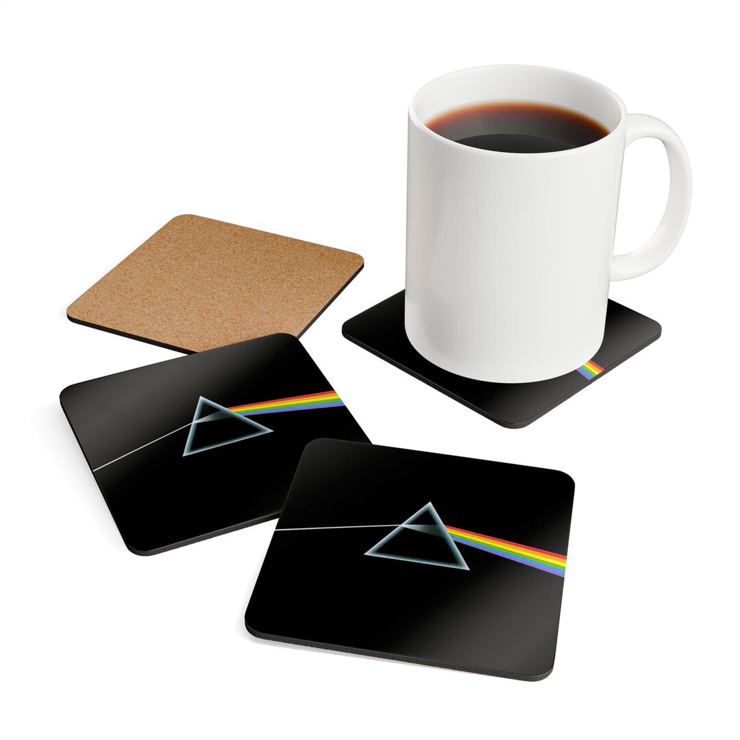 Coaster Set, Dark Side Music Album Coasters, Drink Coasters, Bar ...