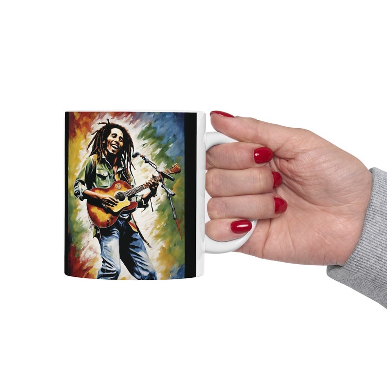 Bob Marley Ceramic Mug, 11oz, Bob Marley Coffee Cup, Bob Marley Gift ...