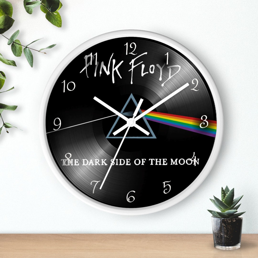 Pink Floyd Album Wall Clock, Dark Side of the Moon Album Wall Clock ...