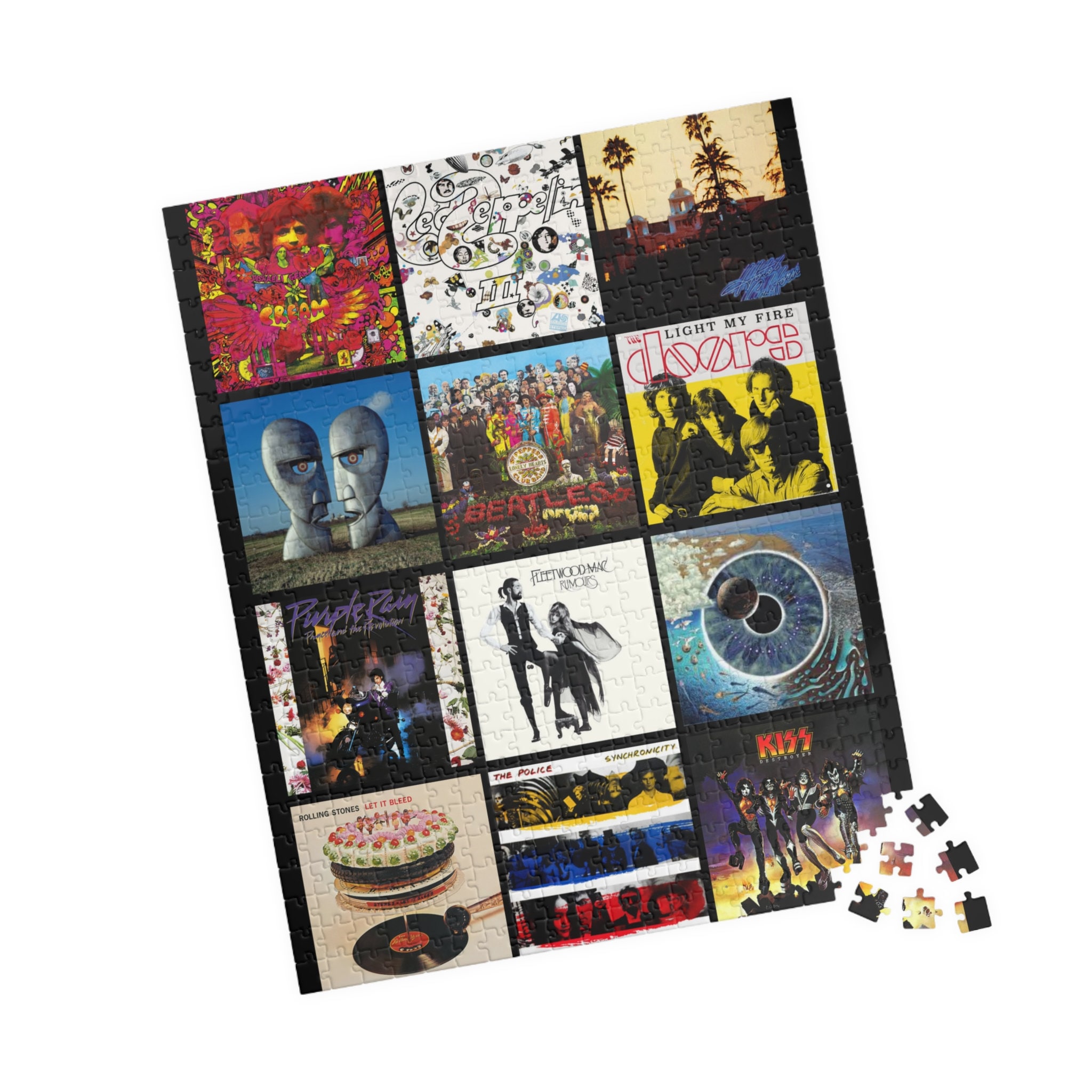 Classic Rock Albums Puzzle 252, 520, 1014-piece, Classic Rock Adult ...