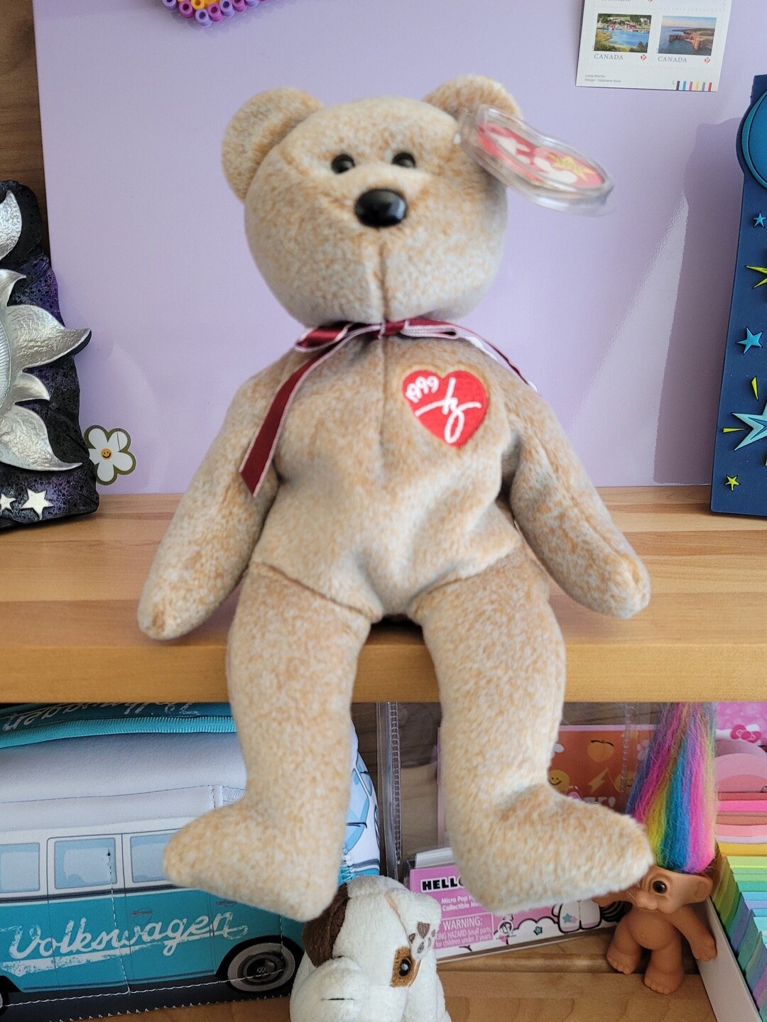 Original TY Beanie Baby | 1999 Signature TY Beanie Bear | Mint ...