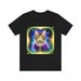 Magic Tabby Cat in Space Graphic Tee T-shirt - Etsy
