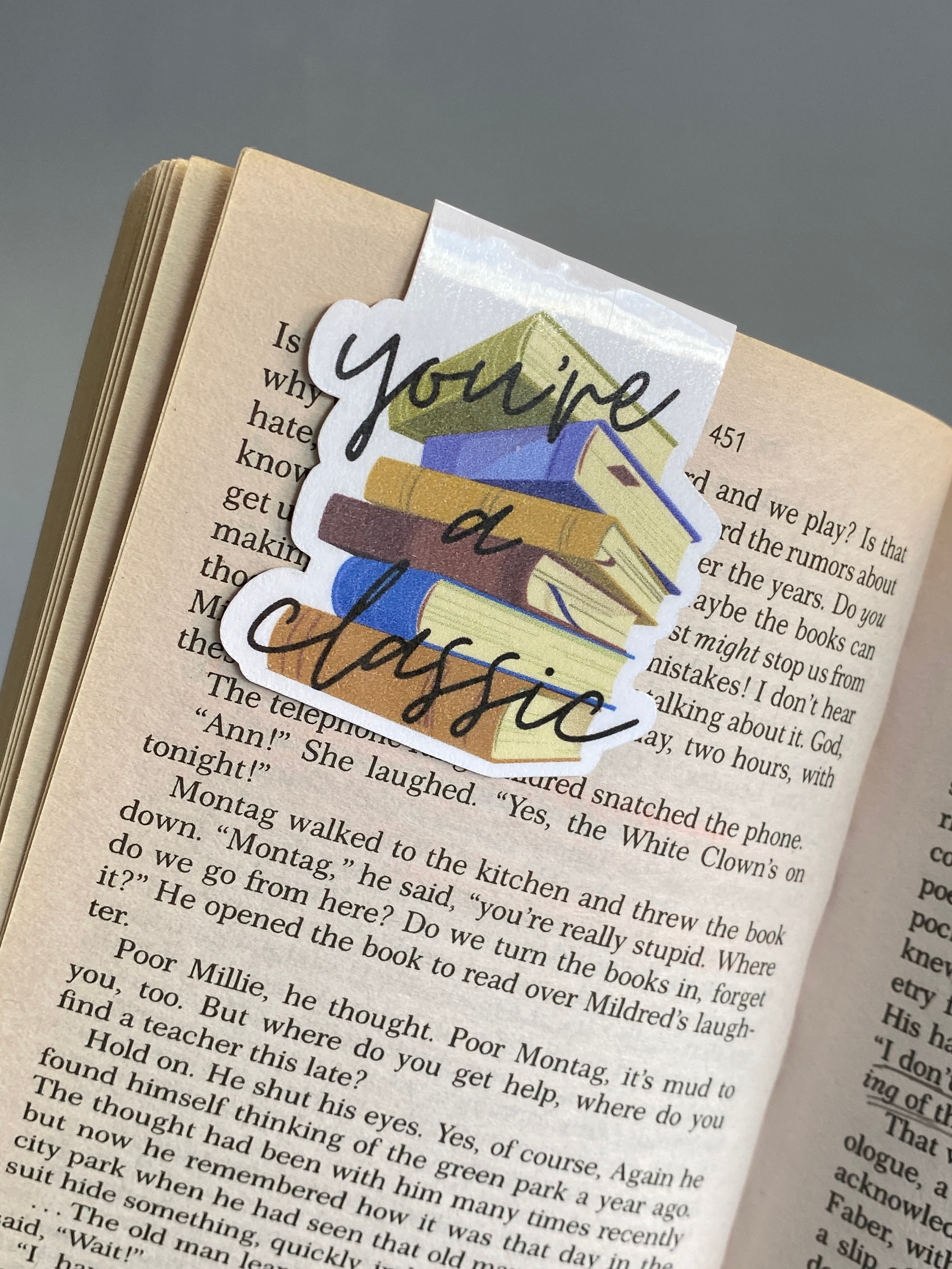 You're A Classic Bookmark PNG File Cricut Template - Etsy