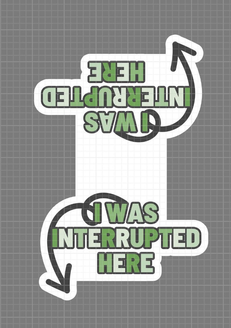 I Was Interrupted Here Bookmark, Magnetic Bookmark, Cricut Template ...