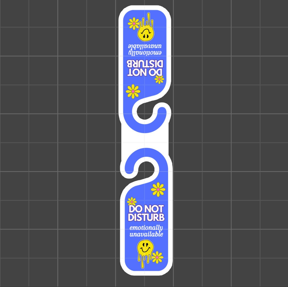 DIY 'do Not Disturb' Magnetic Bookmark: PNG File (cutting Machine) - Etsy