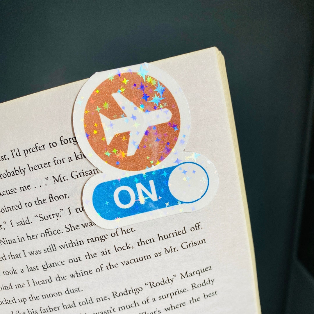 Airplane Mode Magnetic Bookmark SVG Template: Funny DIY Craft - Etsy