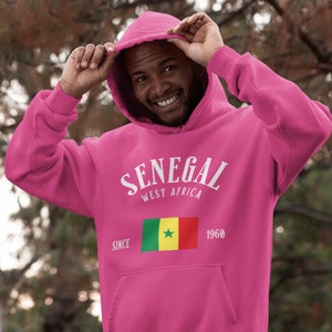Senegalese Hoodie, Senegalese Flag Hoodie, Senegal Hoodie, Senegal Flag ...
