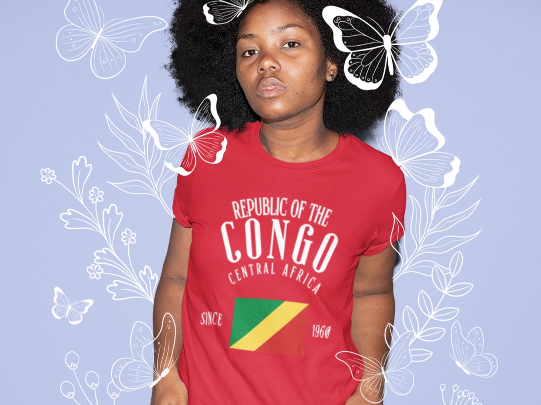 Republic of Congo T-shirt, Congo Shirt, Democratic of Congo Flag T ...