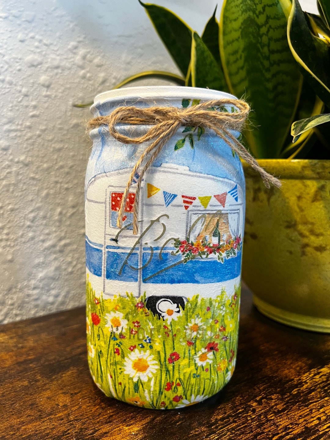 Camper Mason Jar - Etsy