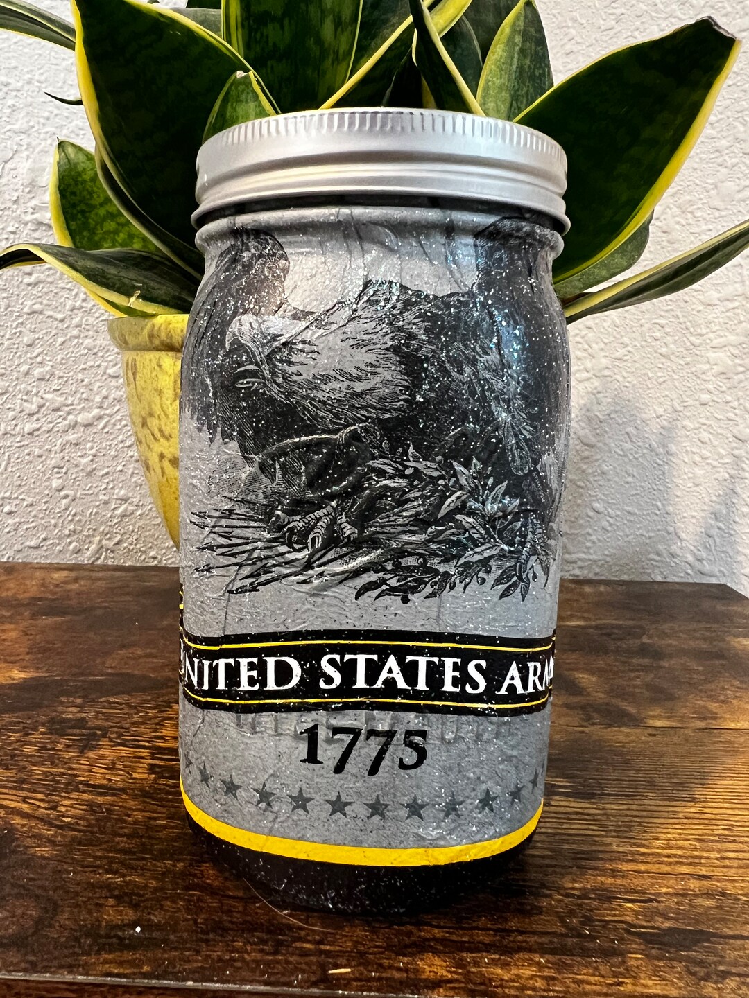 US Army Mason Jar - Etsy