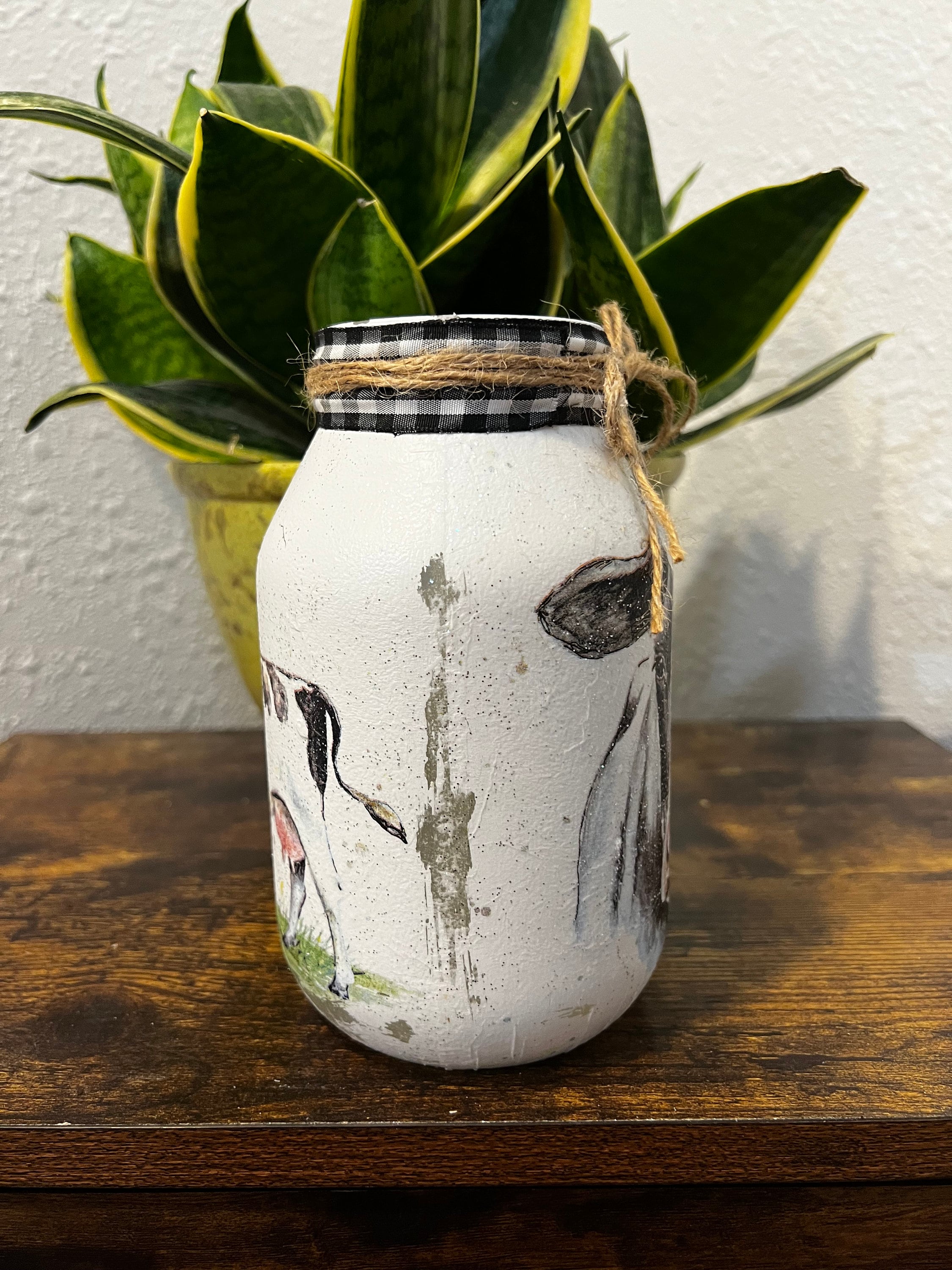 Cow Mason Jar - Etsy