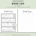 Book Log Printable, Book Tracker, Reading List, Book List, Visual Book ...