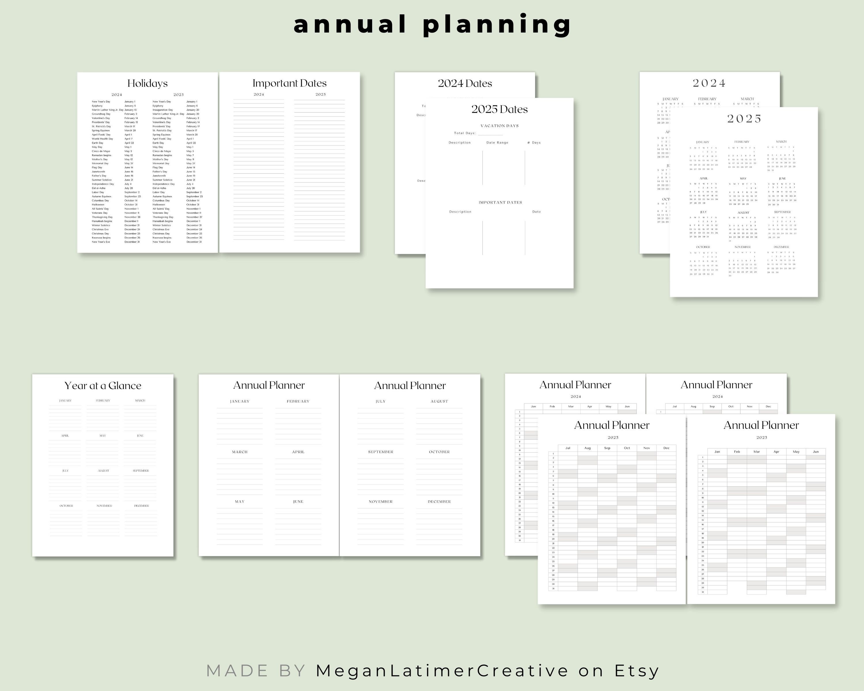 2024-2025 Master Planner Printable: Elevate Your Productivity With Our ...