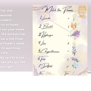 Printable Floral Bridal Shower Game/ Baby Shower Game/ Party Game ...