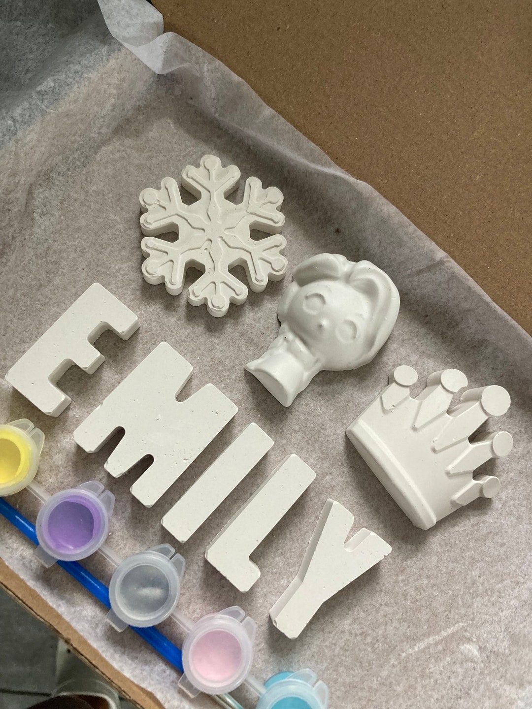 Paint Your Own Name Kit, Craft Set, Ceramic Craft Kit, Birthday Present ...