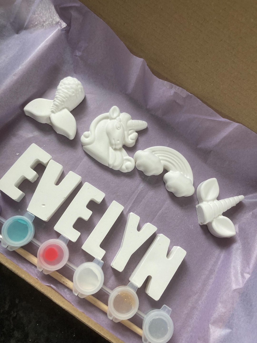 Fairy Tail Paint Your Own Name Kit, Craft Set, Ceramic Birthday Present ...