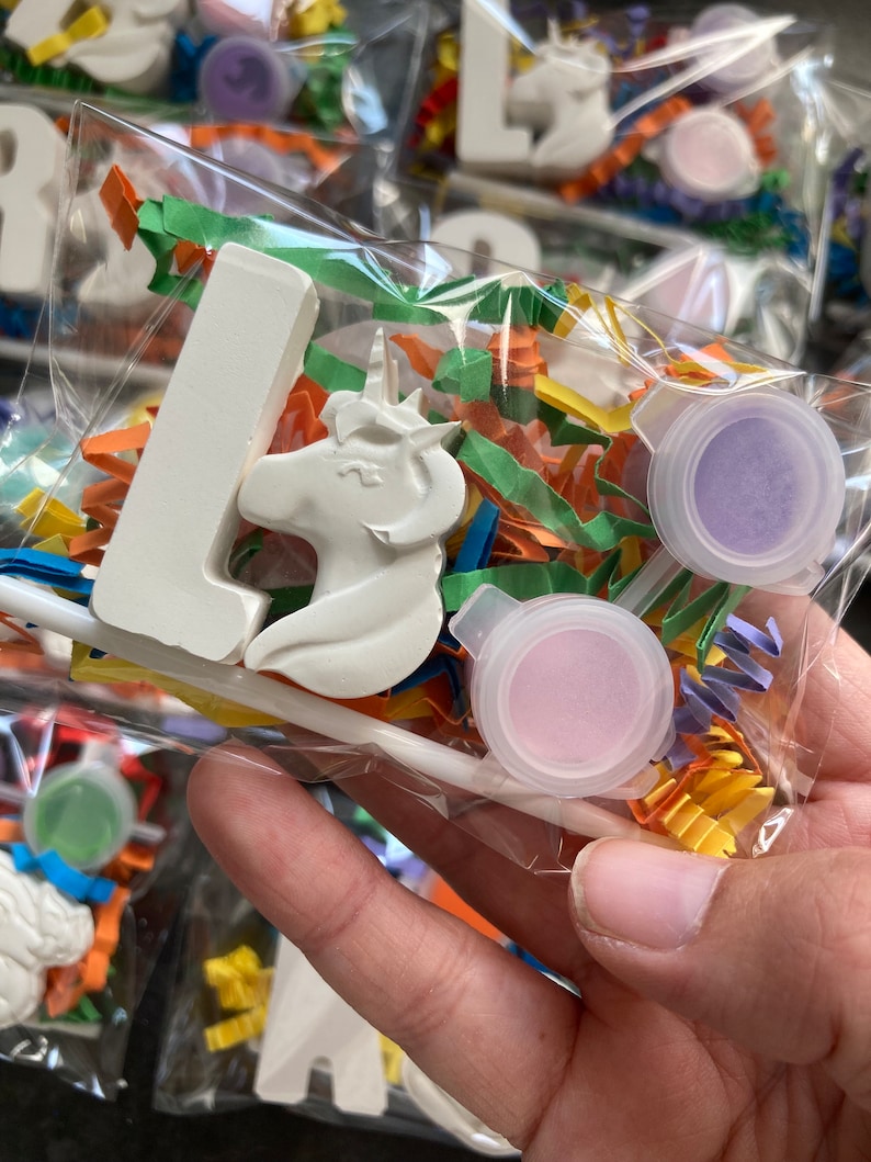 Personalised Paint Your Own Initial Kit, Craft Set, Ceramic Craft Kit ...