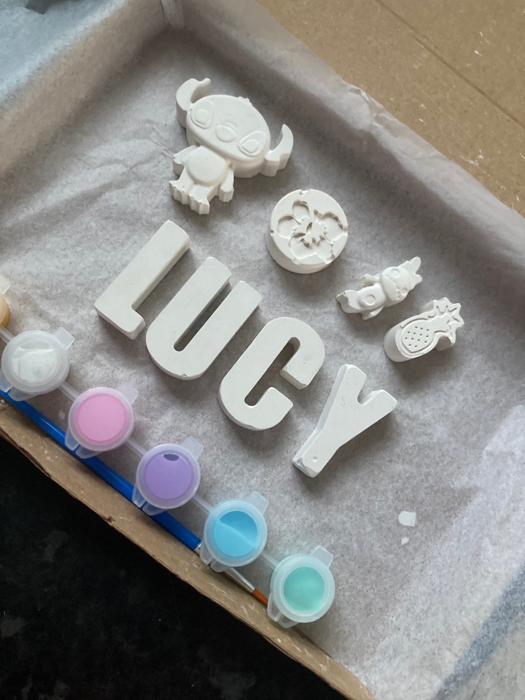 Paint Your Own Alien Name Kit, Craft Set, Ceramic Craft Kit, Birthday ...