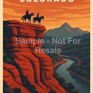 Animas River Overlook Printable Poster – Durango Colorado Wall Art ...