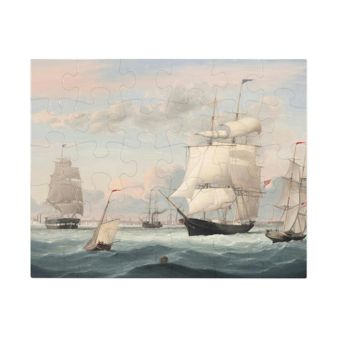 Fitz Henry Lane's New York Harbor 1852 Painting as a - Etsy