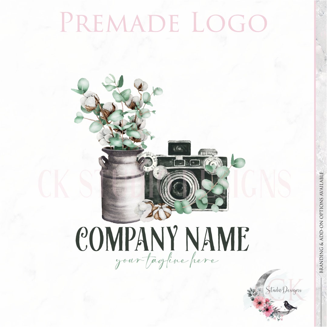Premade Logo Watermark Photographer Logo, Camera Logo, Photography Logo ...